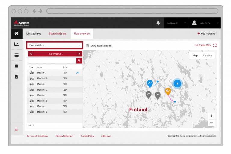 Introducing Live data - Agco Connect